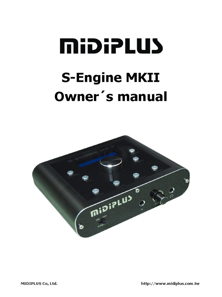 Midi Plus S-Engine MKII - V0.01 | PDF | Usb | Synthesizer