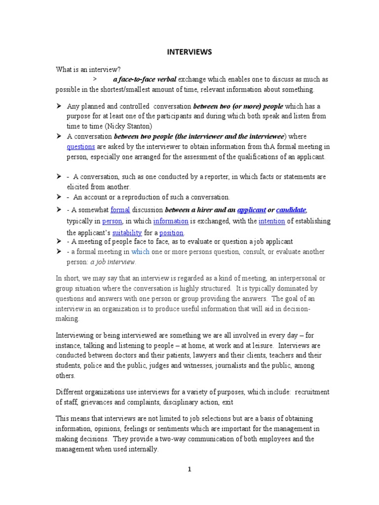 Interviews and How To Conduct Them | PDF | Job Interview | Interview