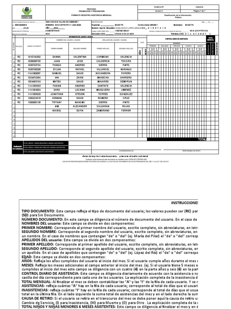 Formato Ram v5 6.06.2018 | PDF | Gobierno y personalidad | Costa Rica