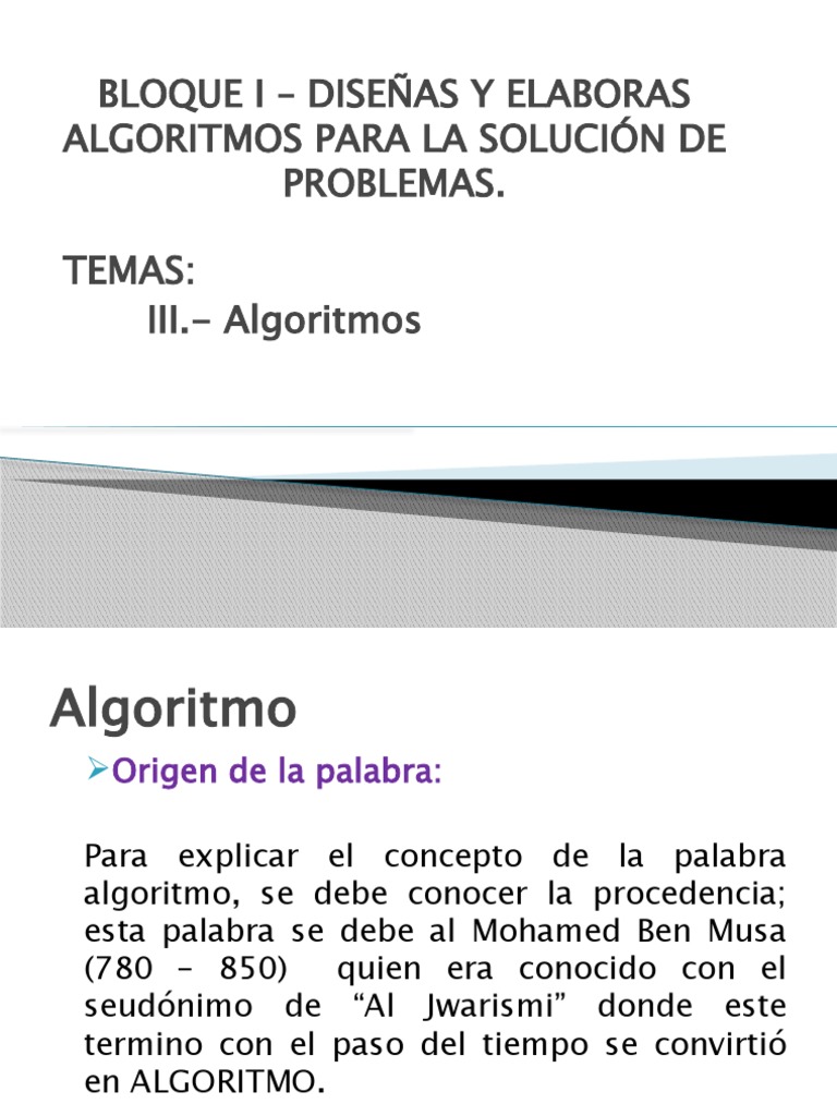B1T3 Algoritmos | PDF | Algoritmos