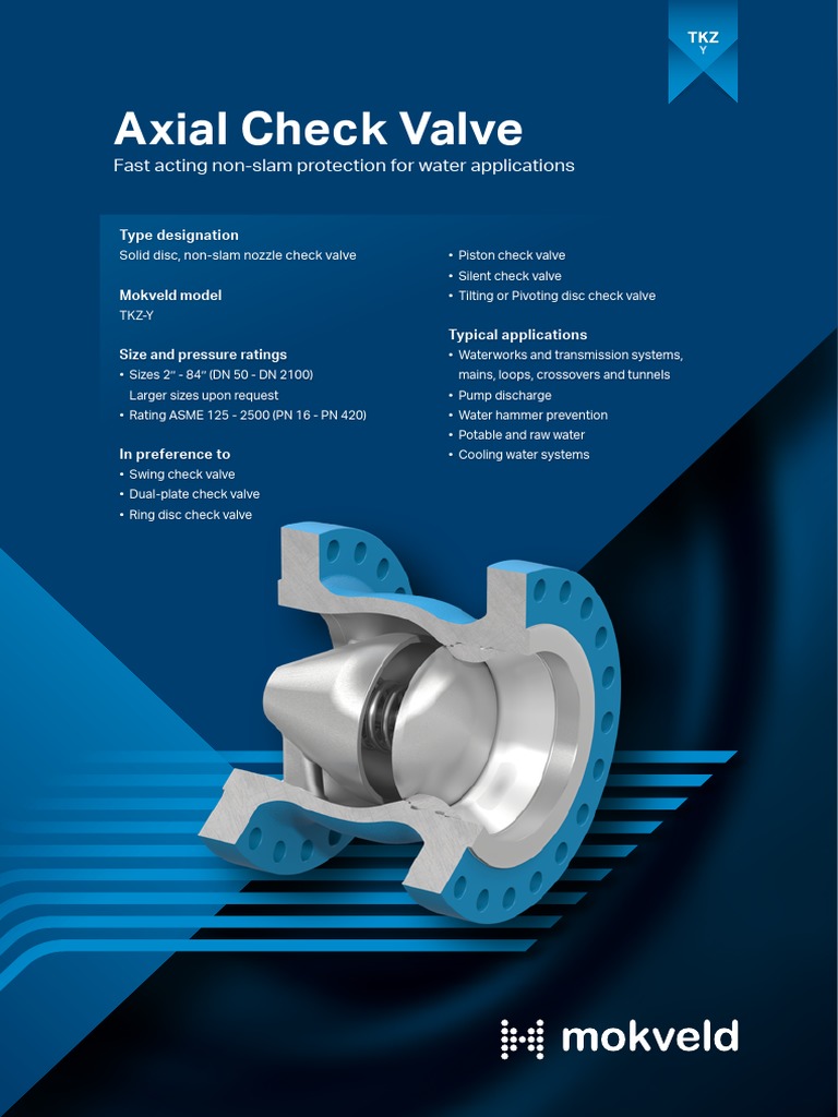 Mokveld Axial Non-Slam Check Valve | PDF