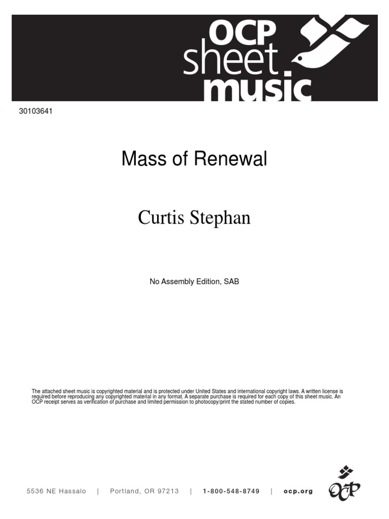 Mass of Renewal | PDF