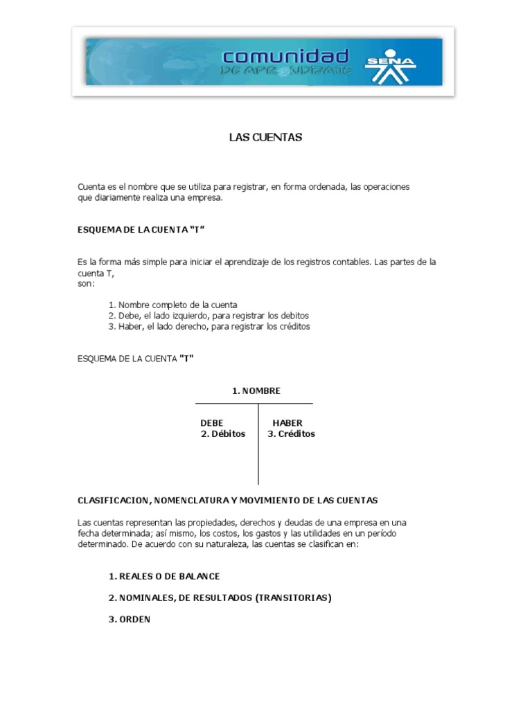 Cuentas T Mat. Lec. y Ejercicios | PDF | Contabilidad | Bancos
