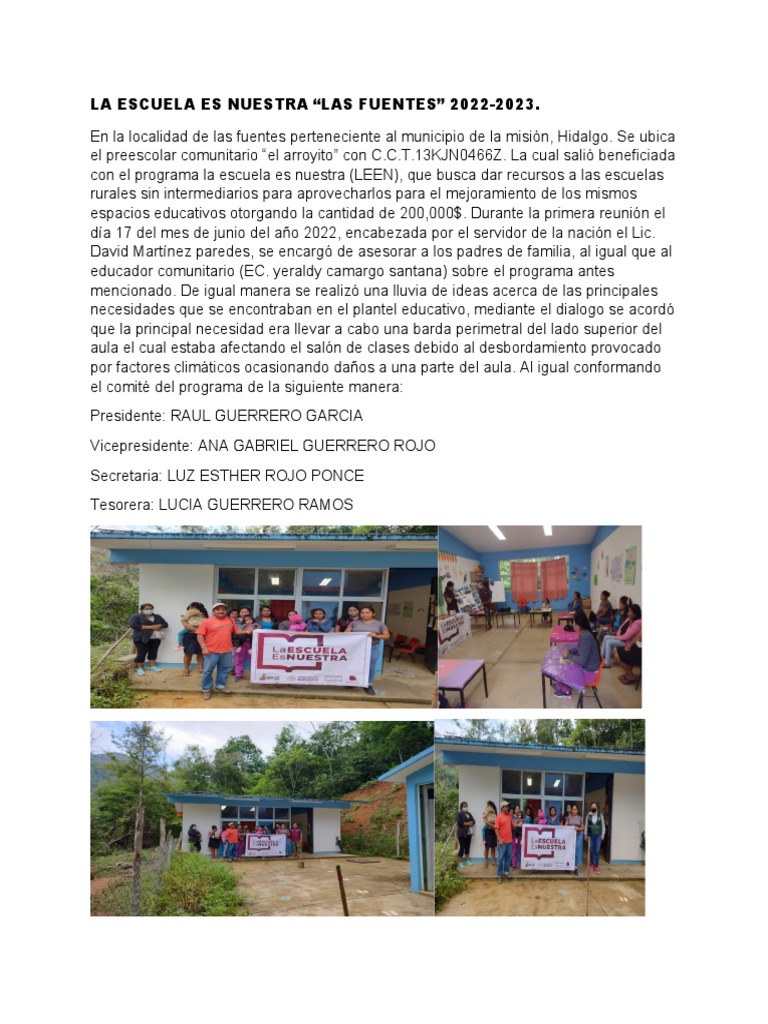 La Escuela Es Nuestra | PDF