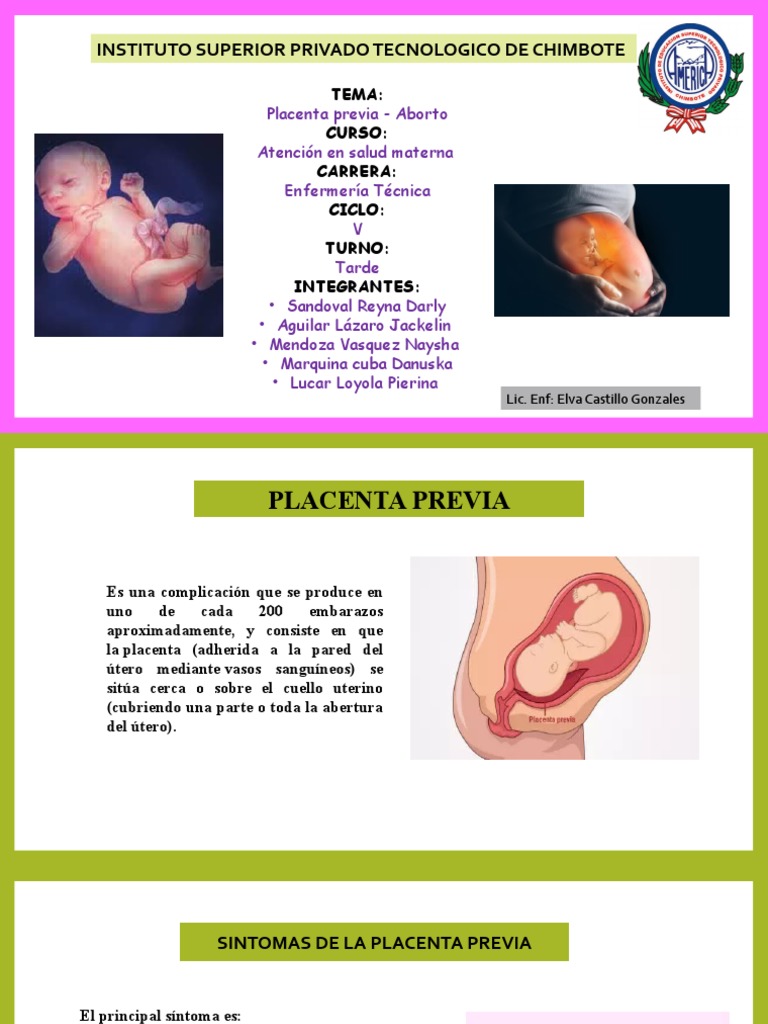 Placenta Previa y Aborto | PDF