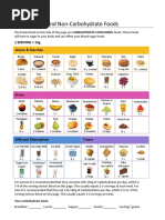 Diabetic Exchange List Overview | PDF | Sugar Substitute | Vegetables