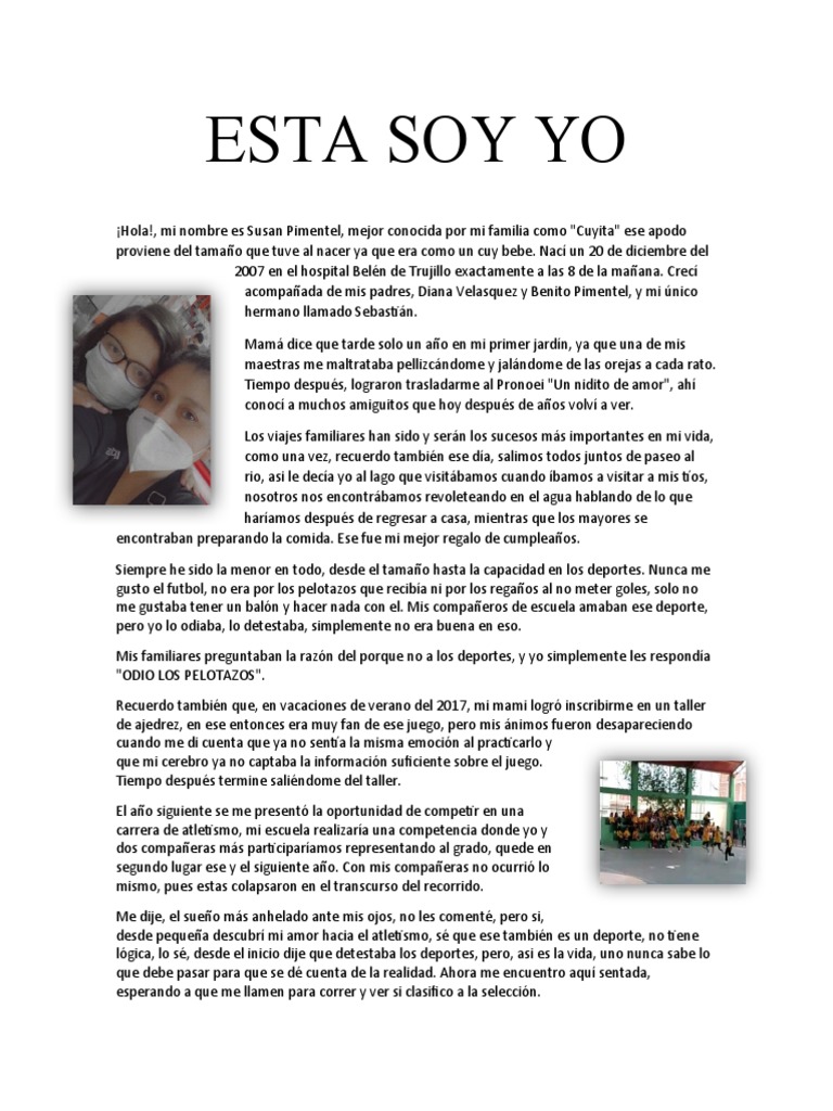 Esta Soy Yo | PDF