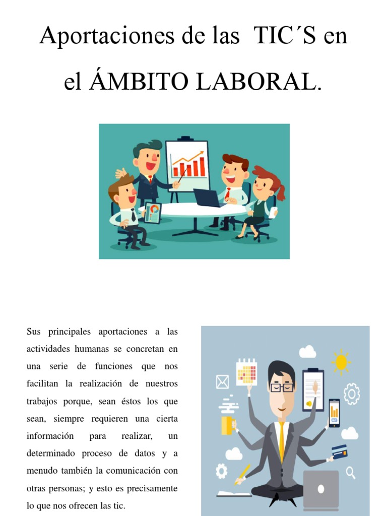 Aportaciones de Las TICS en El ÁMBITO LABORAL | PDF