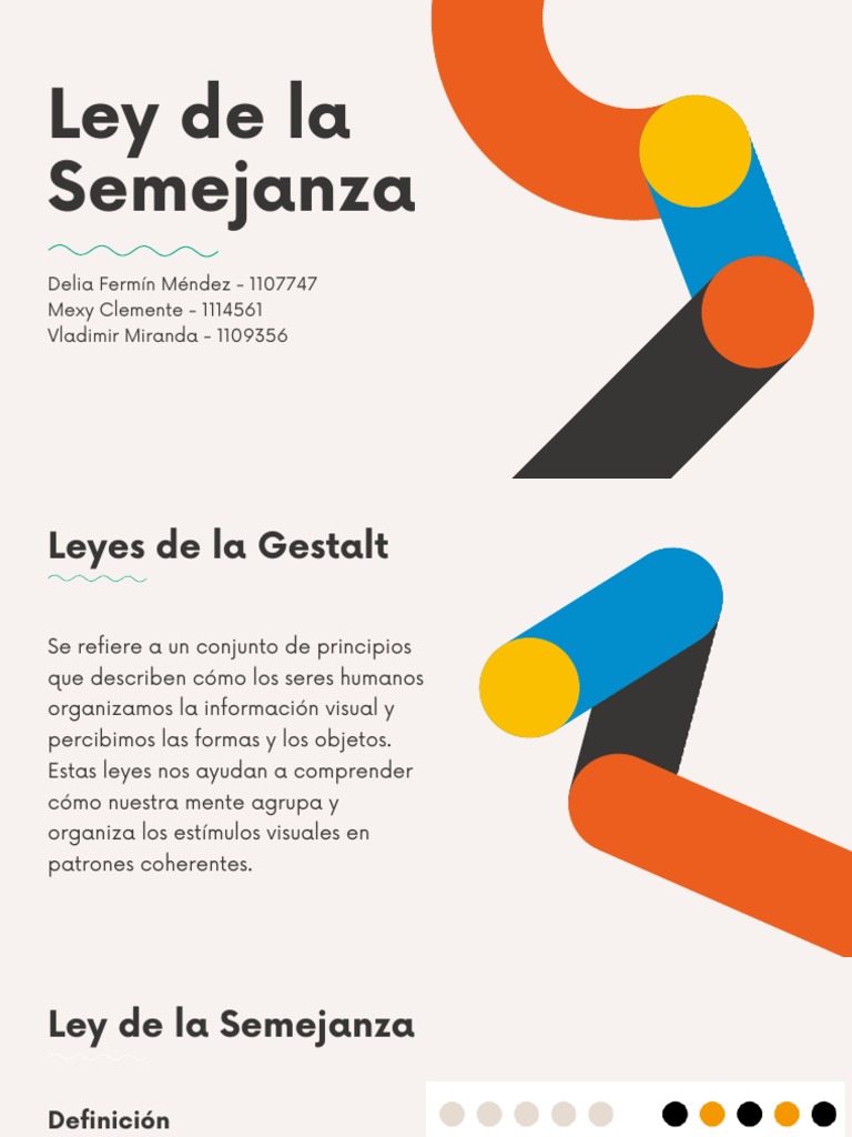 Ley de Semejanza en la Gestalt | PDF