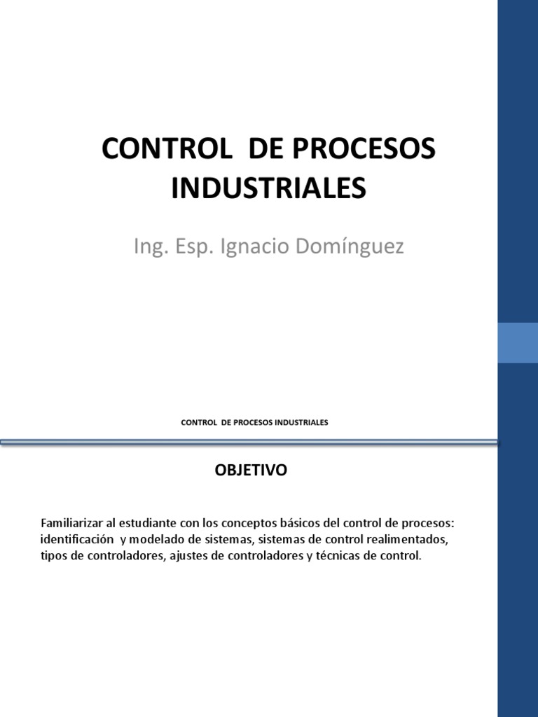 Control de Procesos Industriales Sin Transiciones | PDF | Sistema de control | Ecuaciones