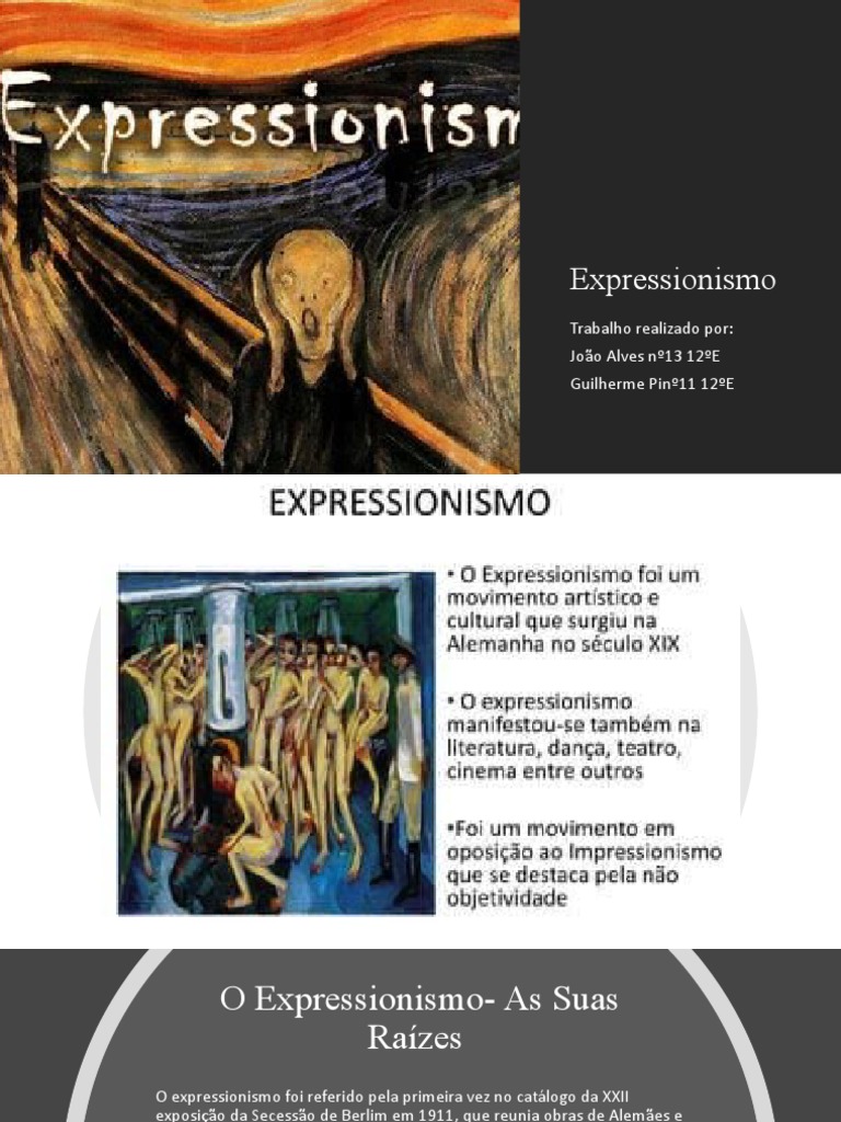 Apresentação9 (Expressionismo) | PDF | Expressionismo | As artes