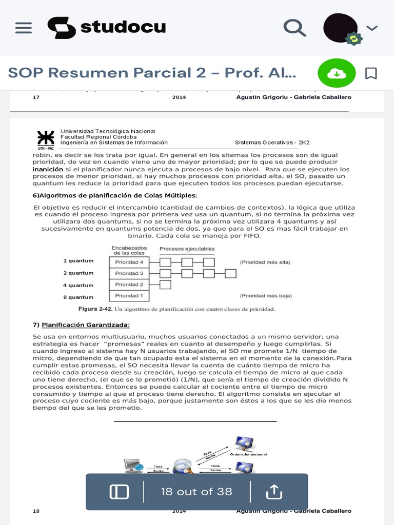 SOP Resumen Parcial 2 - Prof. Allende - Facultad Regional Córdoba Ingeniería en Sistemas de ...