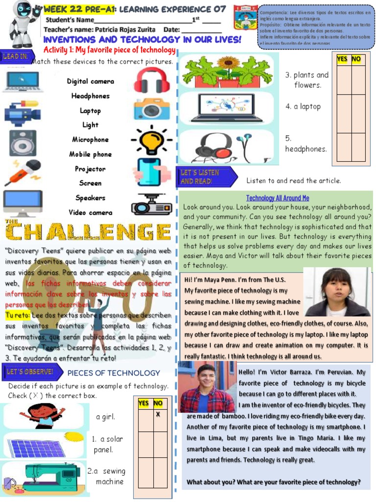 My Favorite Technology Inventions | PDF | Manufactured Goods | Electronics