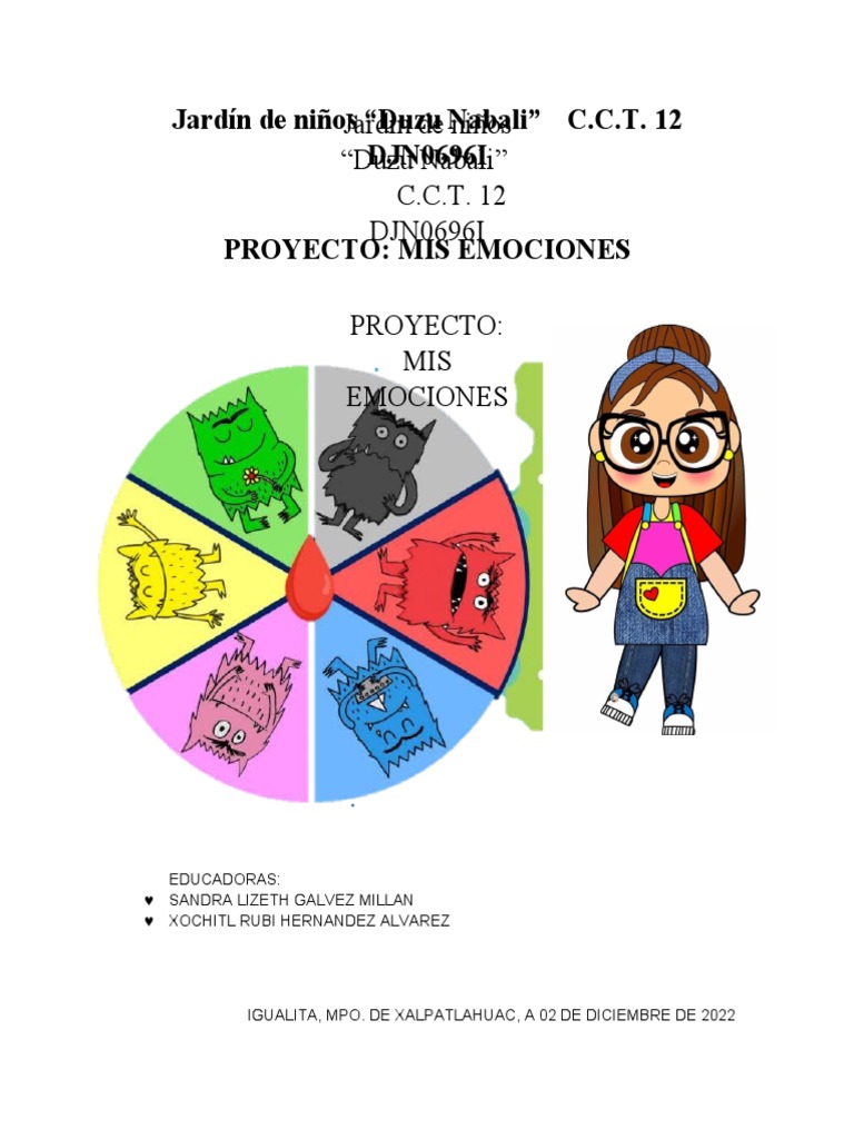 Proyecto Emociones | PDF | Las emociones | Aprendizaje