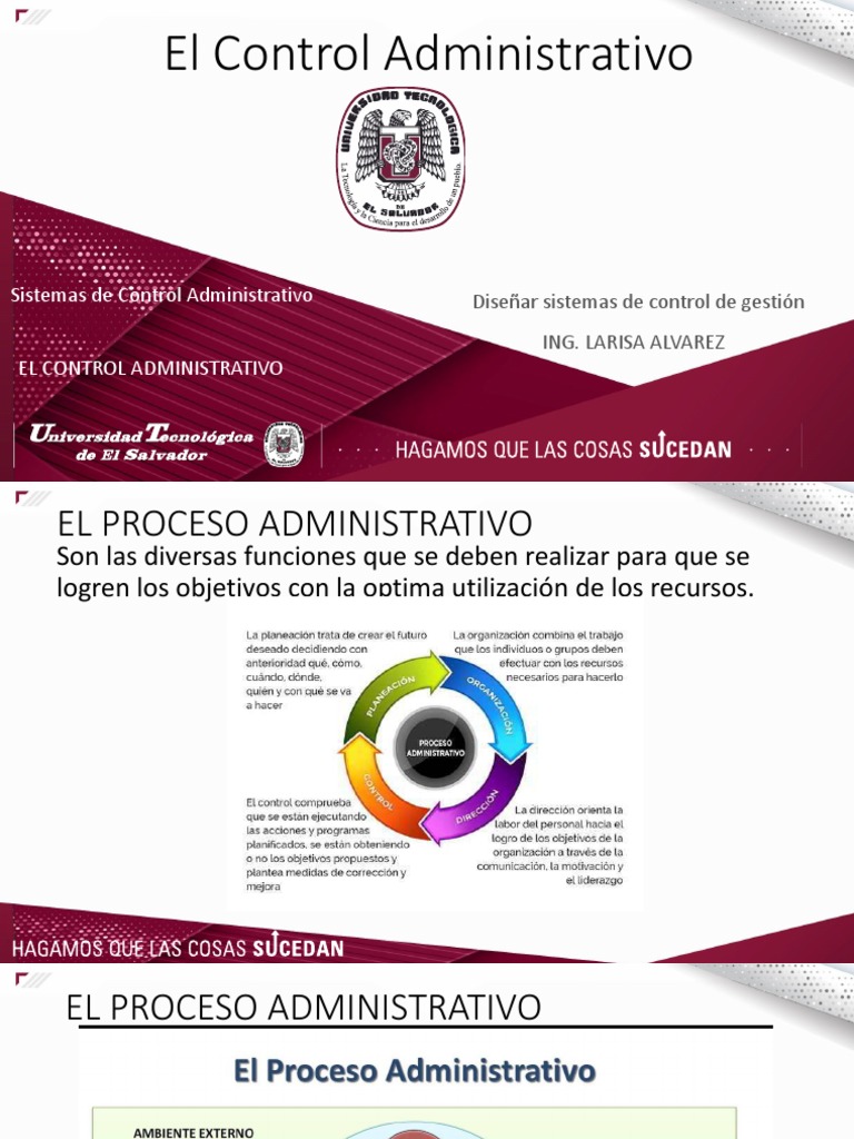 CLASE 1 - EL - Control - Administrativo | PDF