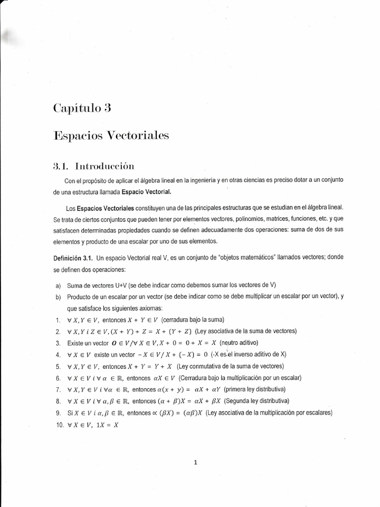 Espacios Vectoriales Pdf