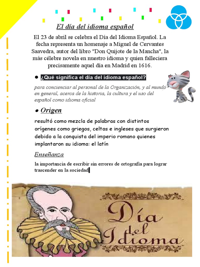El Día Del Idioma Español | PDF