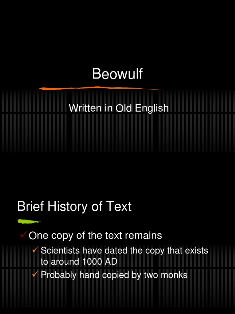 Beowulf: Written in Old English | PDF