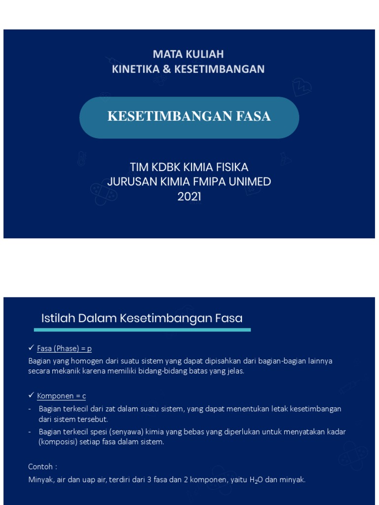 Kesetimbangan Fasa 1 | PDF