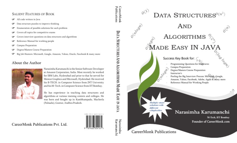 Data Structures and Algorithms Made Easy (In Java) | PDF | Computer ...