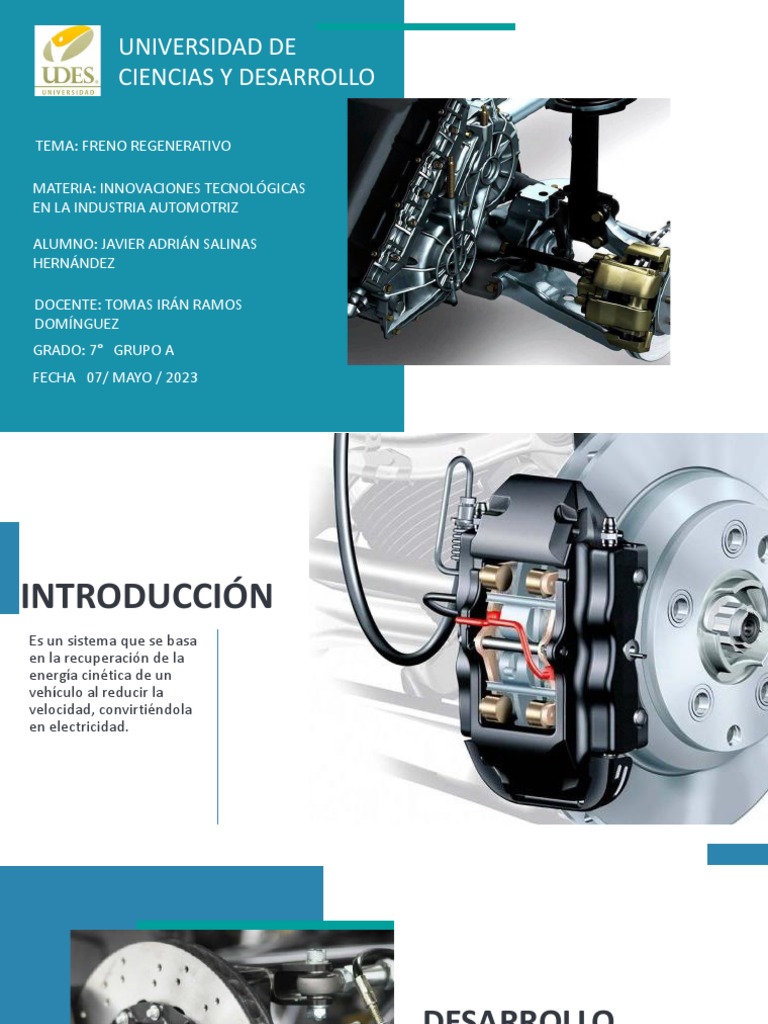 Freno Regenerativo | PDF | Vehículo híbrido | Ingeniería mecánica