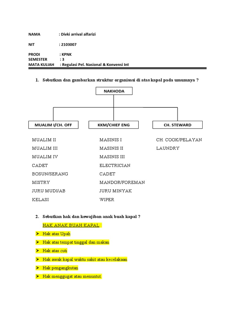 Tugas P11 Regulasi Pel. Nasional | PDF