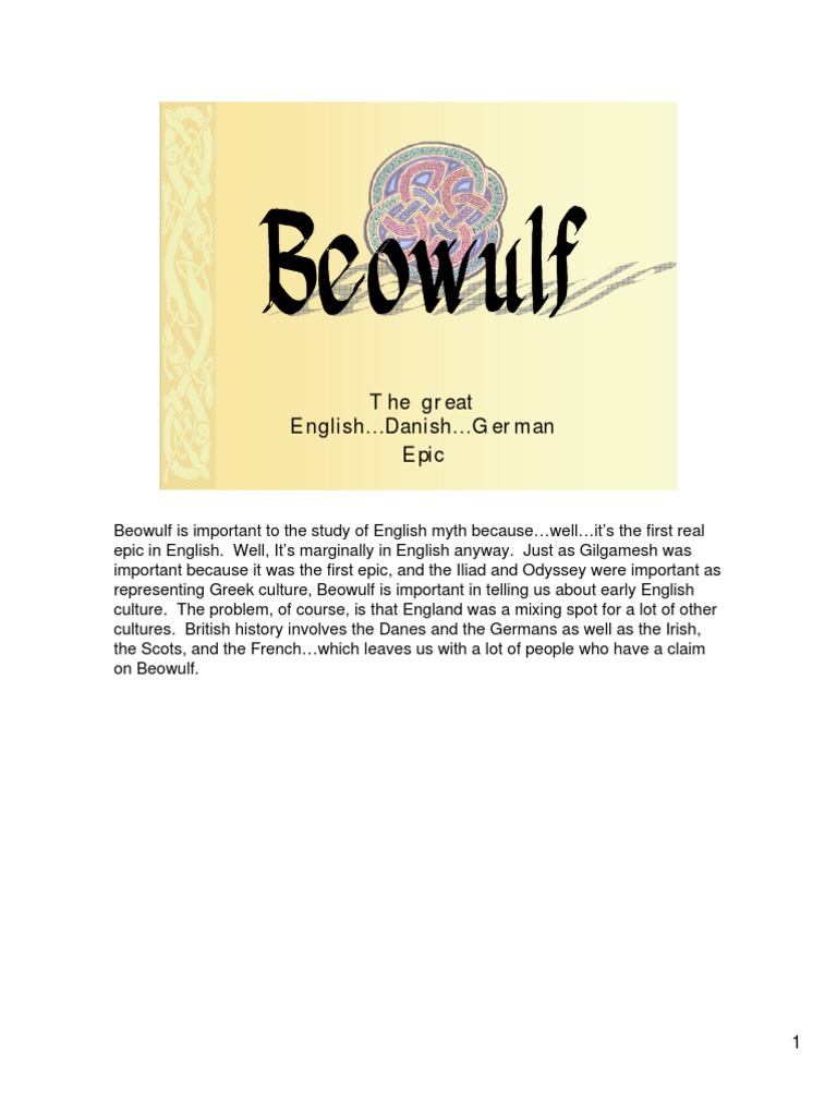 Beowulf | PDF | Beowulf | Anglo Saxons