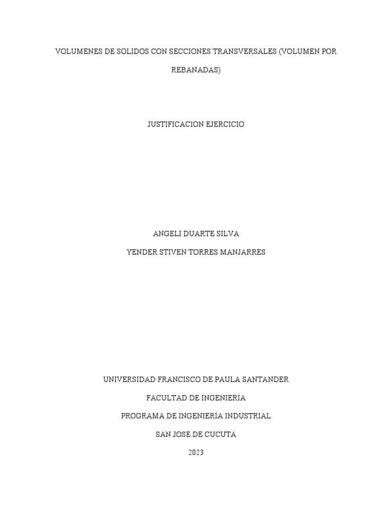 VOLUMENES DE SOLIDOS CON SECCIONES TRANSVERSALES Ejercicios | PDF