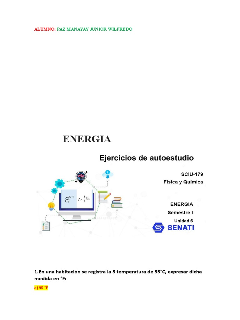 Energia Fisica y Quimica | PDF