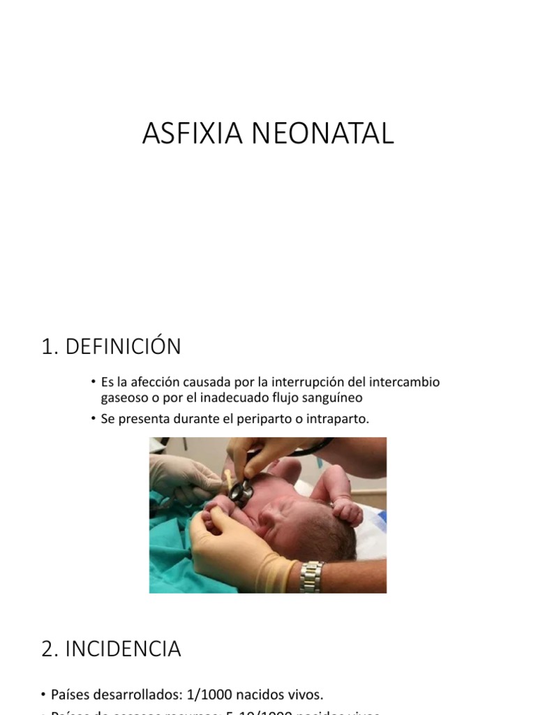 Asfixia Neonatal1 | PDF | Feto | Hipoxia (médica)