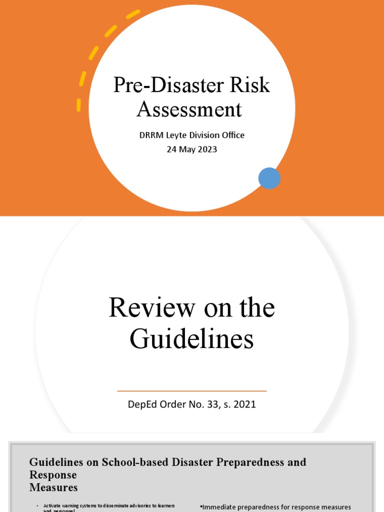 2 Pre Disaster Risk Assessment | PDF | Emergency Management | Tropical ...