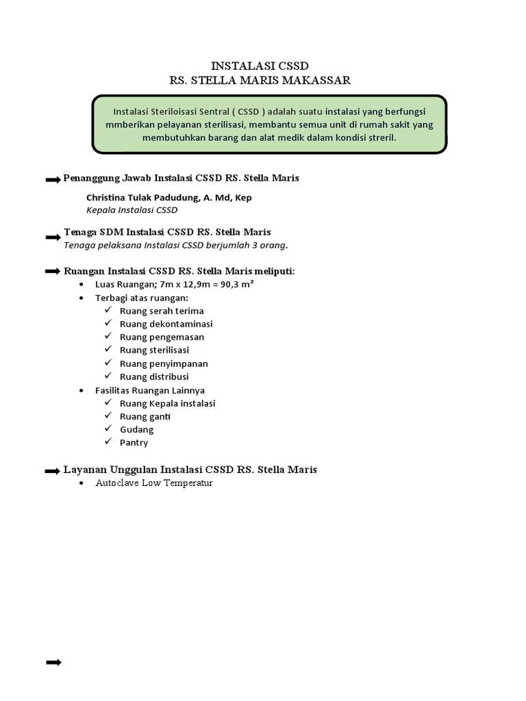 Fix Instalasi CSSD (Naskah Web) | PDF