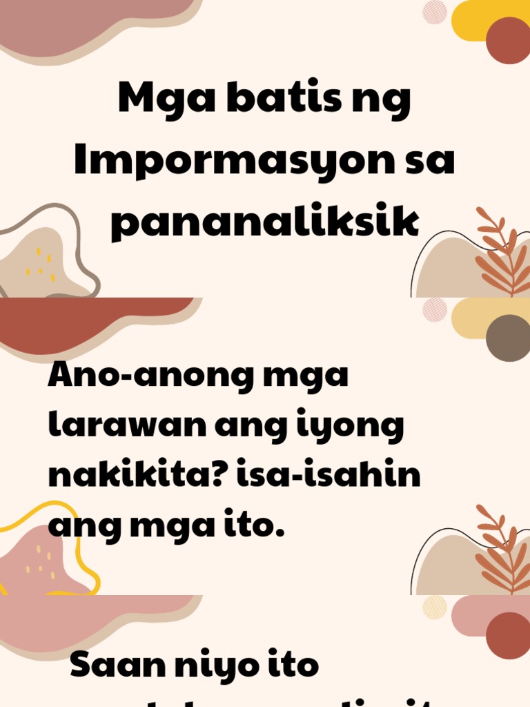 Q4 Batis NG Impormasyon | PDF