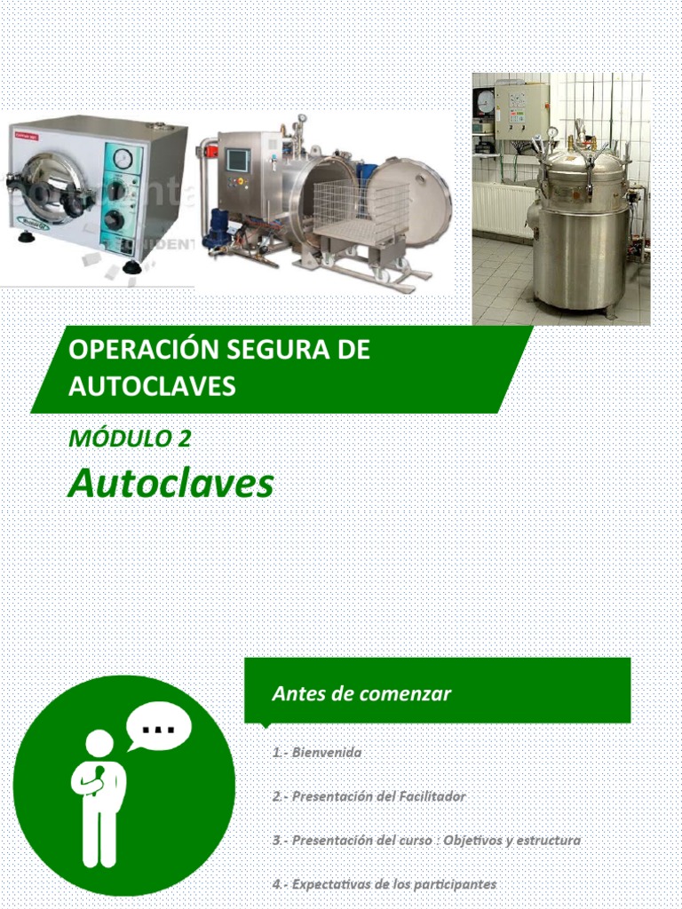 CURSO AUTOCLAVE - Modulo - 02 AUTOCLAVES | PDF | Vapor | Esterilización (Microbiología)