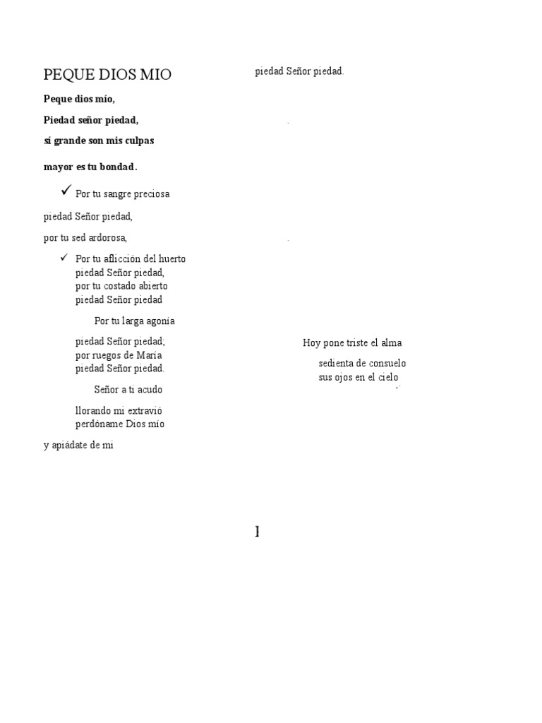 Peque Dios Mio | PDF