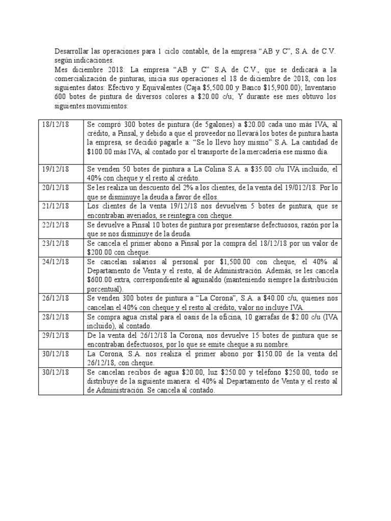 Partidas Contables 24-05-23 | PDF | Cheque | Economias