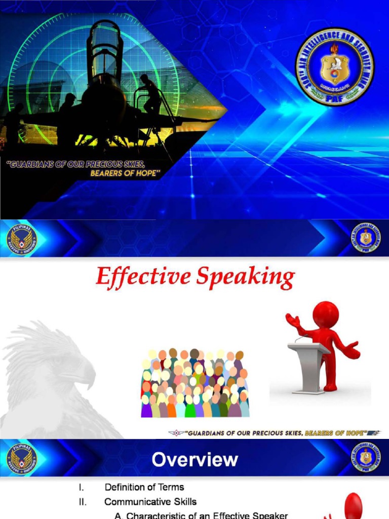 Effective Speaking | PDF | Communication | Public Speaking