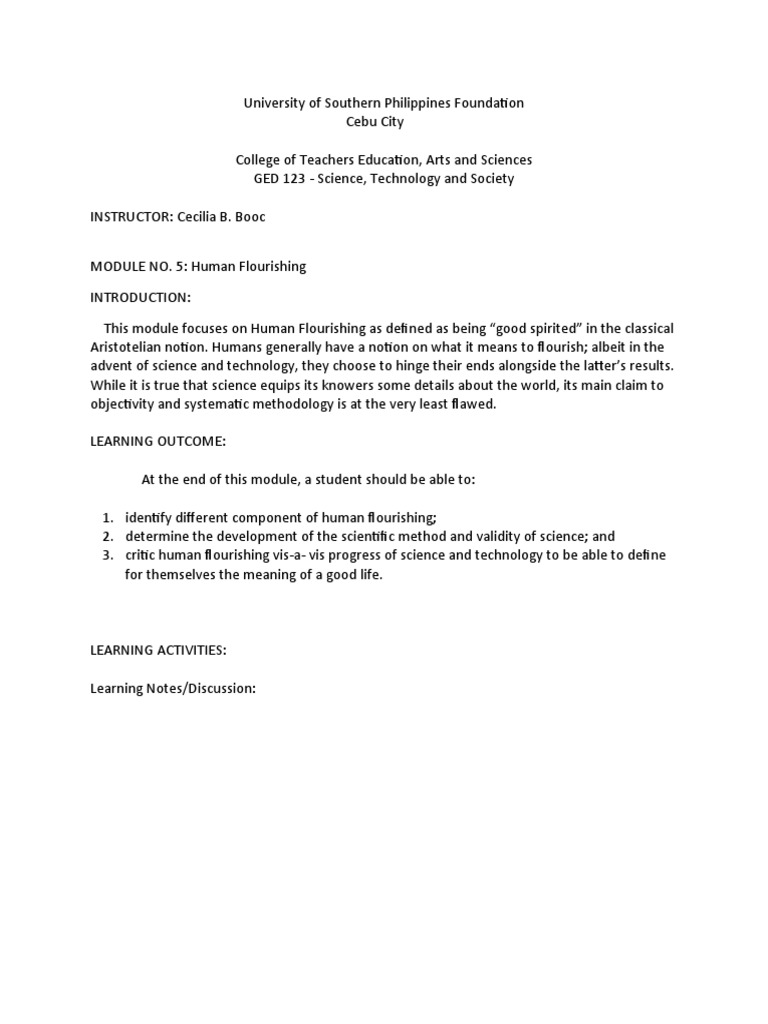 STS Module 5 | PDF | Science | Scientific Method