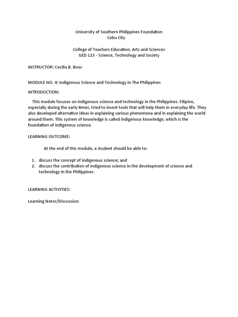 STS Module 4 | PDF | Science | Knowledge
