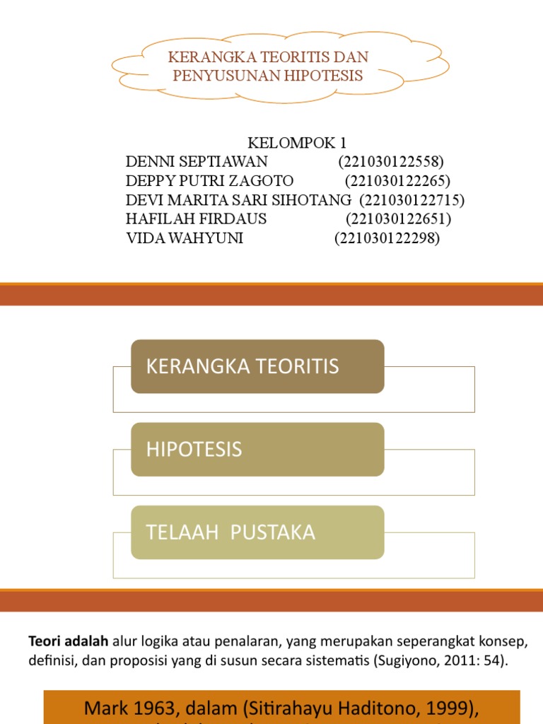 Kerangka Teoritis Dan Hipotesis | PDF