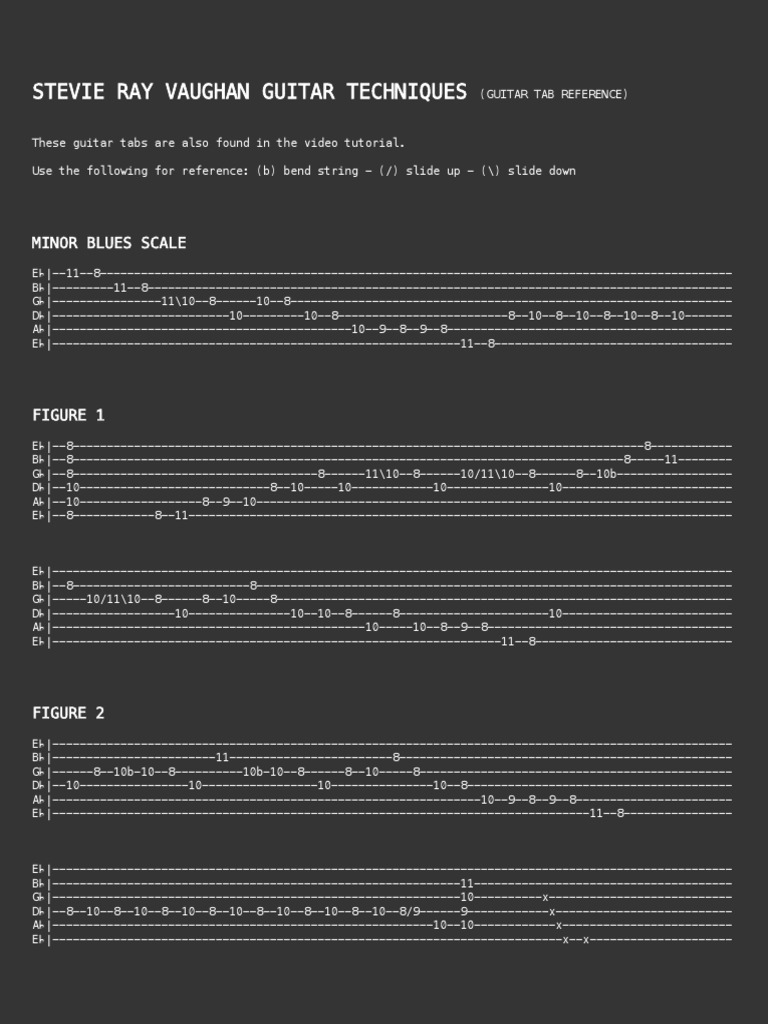 Blues Guitar Techniques Guide | PDF | Celtic Music | Chordophones