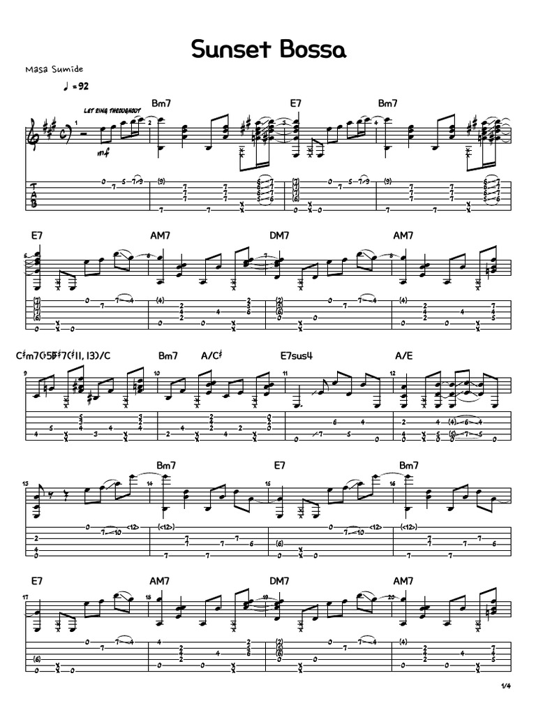 Sunset Bossa | PDF