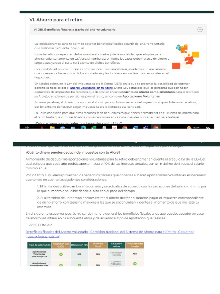 Ahorro para El Retiro | PDF