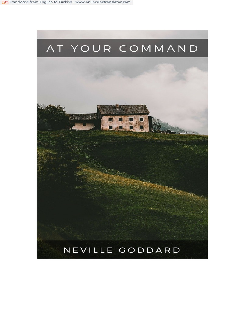 Neville Goddard at Your Command - En.tr | PDF