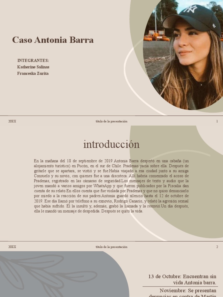 Caso Antonia Barra | PDF | Violación | Crímenes