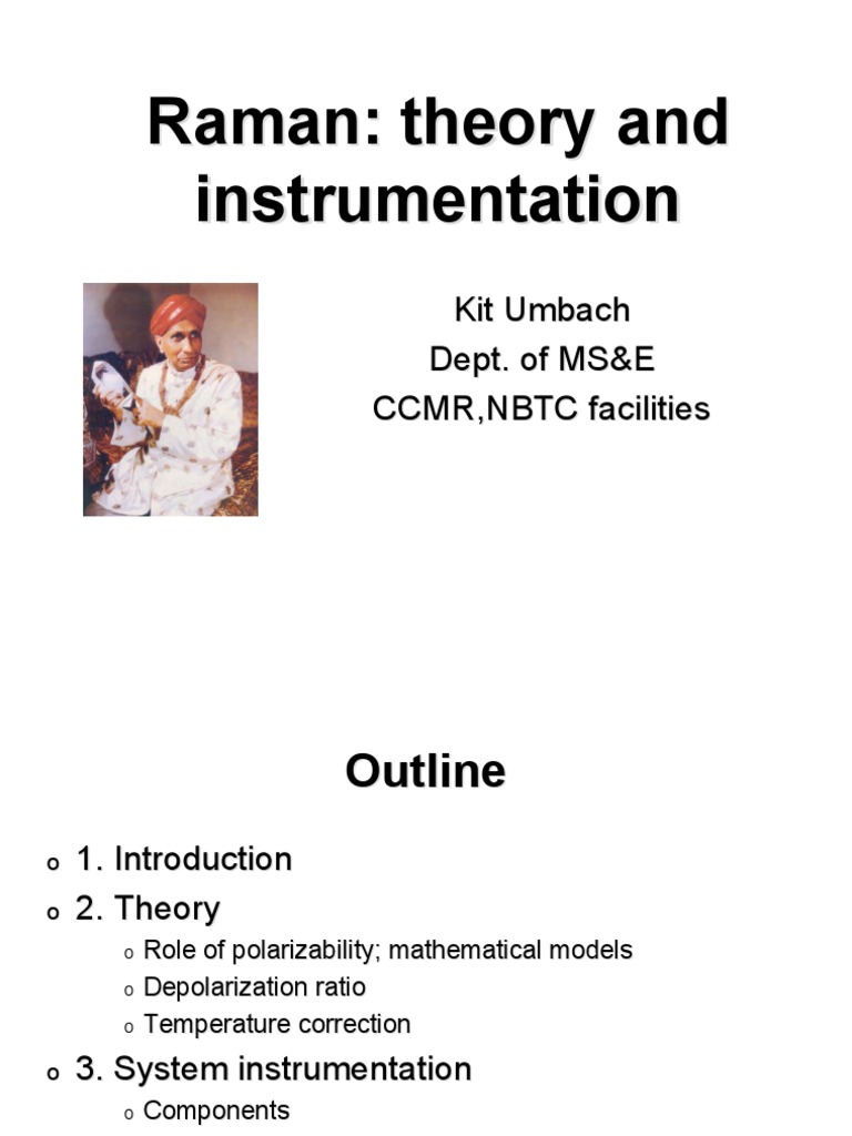 Raman: Theory and Instrumentation | PDF | Raman Spectroscopy | Spectroscopy