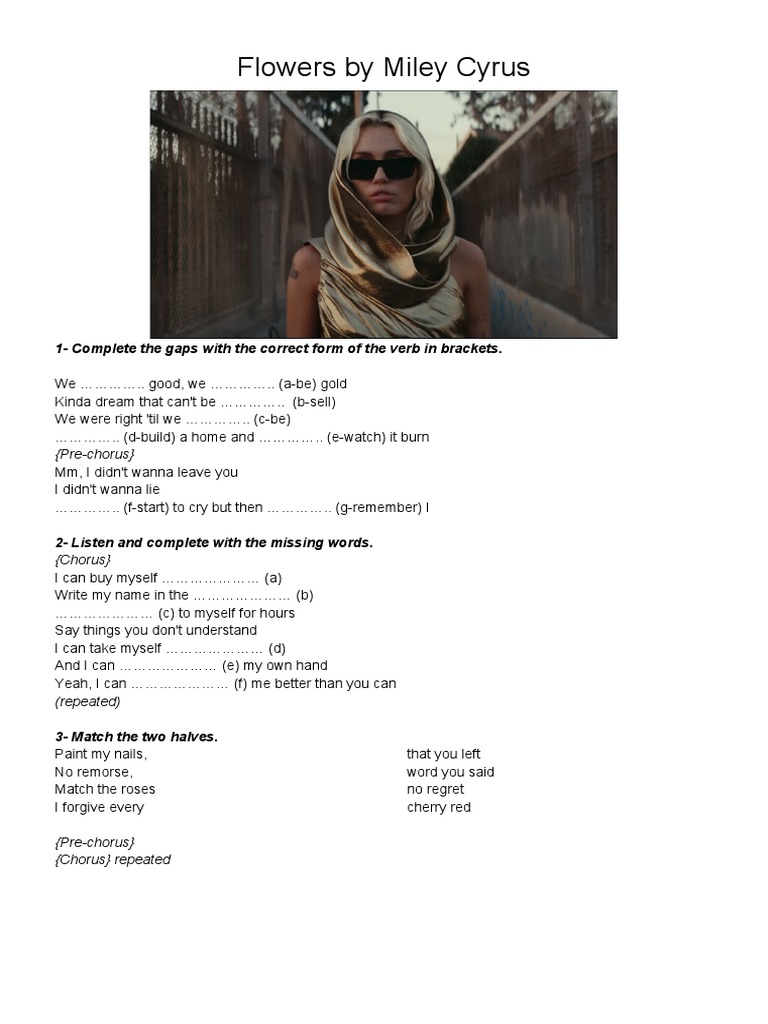 Song - Miley Cyrus | PDF