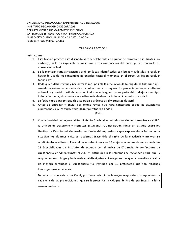 Instrucciones De Trabajo