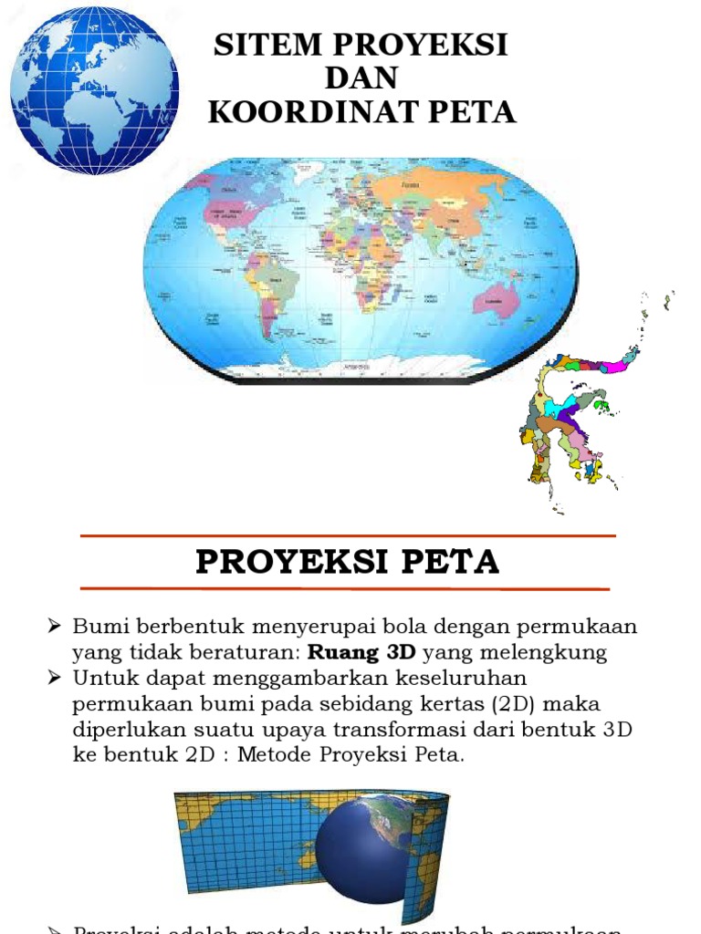#2 - Sistem Proyeksi & Koordinat Peta | PDF