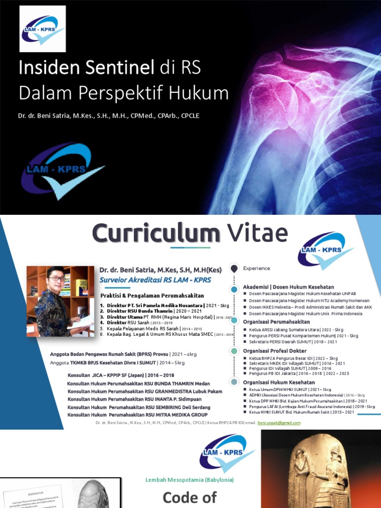 Insiden Sentinel RS: Perspektif Hukum | PDF